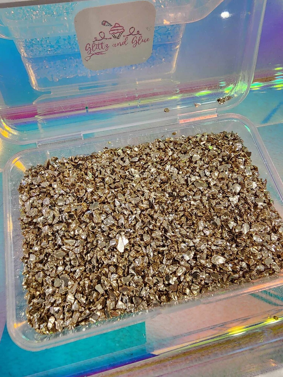 Silver Gold Crushed Rocks, 100g Crushed Glass Rocks, Fake Bake Supplies ...