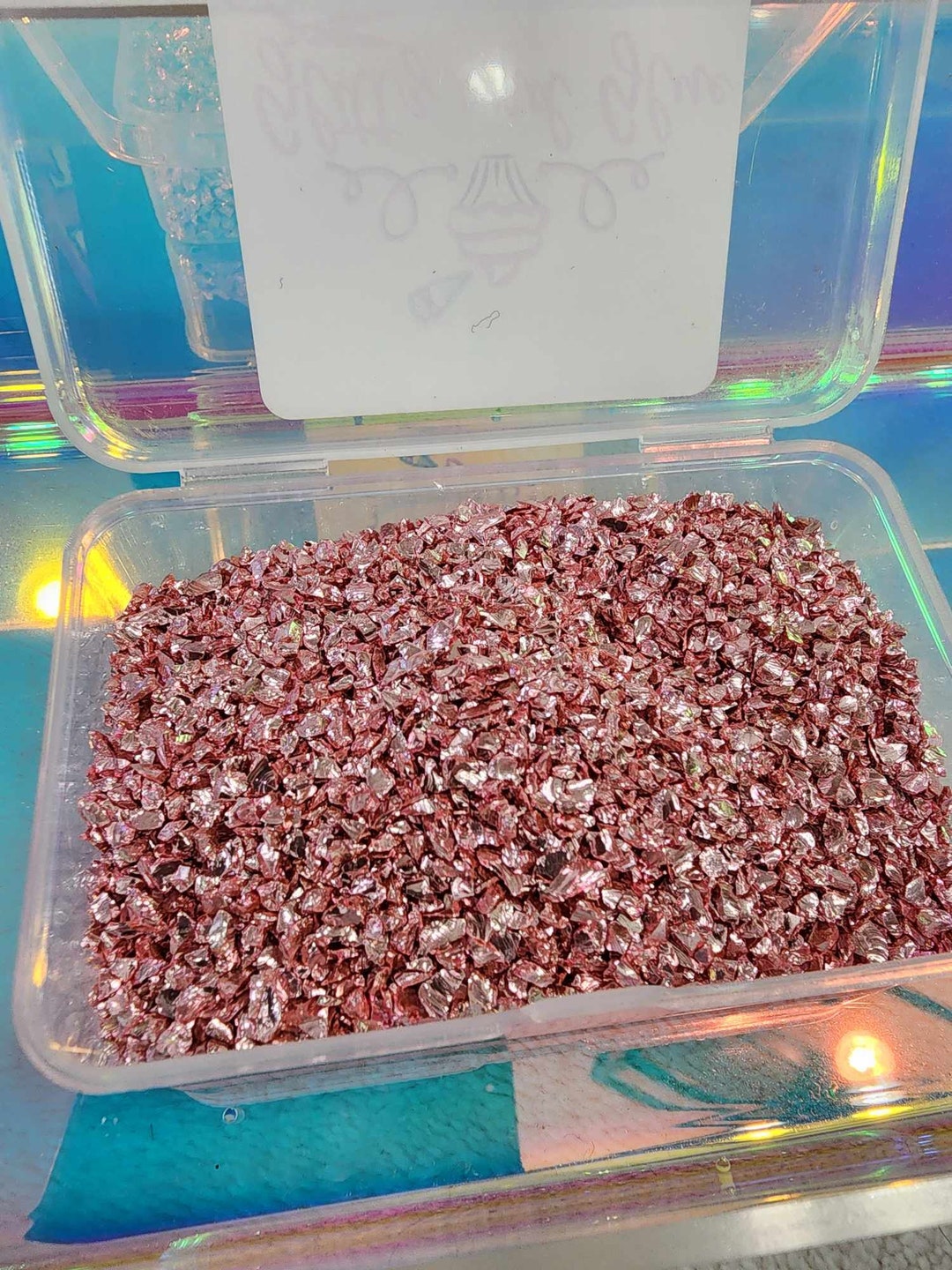 Light Pink Crushed Rocks, Crushed Glass Rocks, Fake Bake Supplies ...