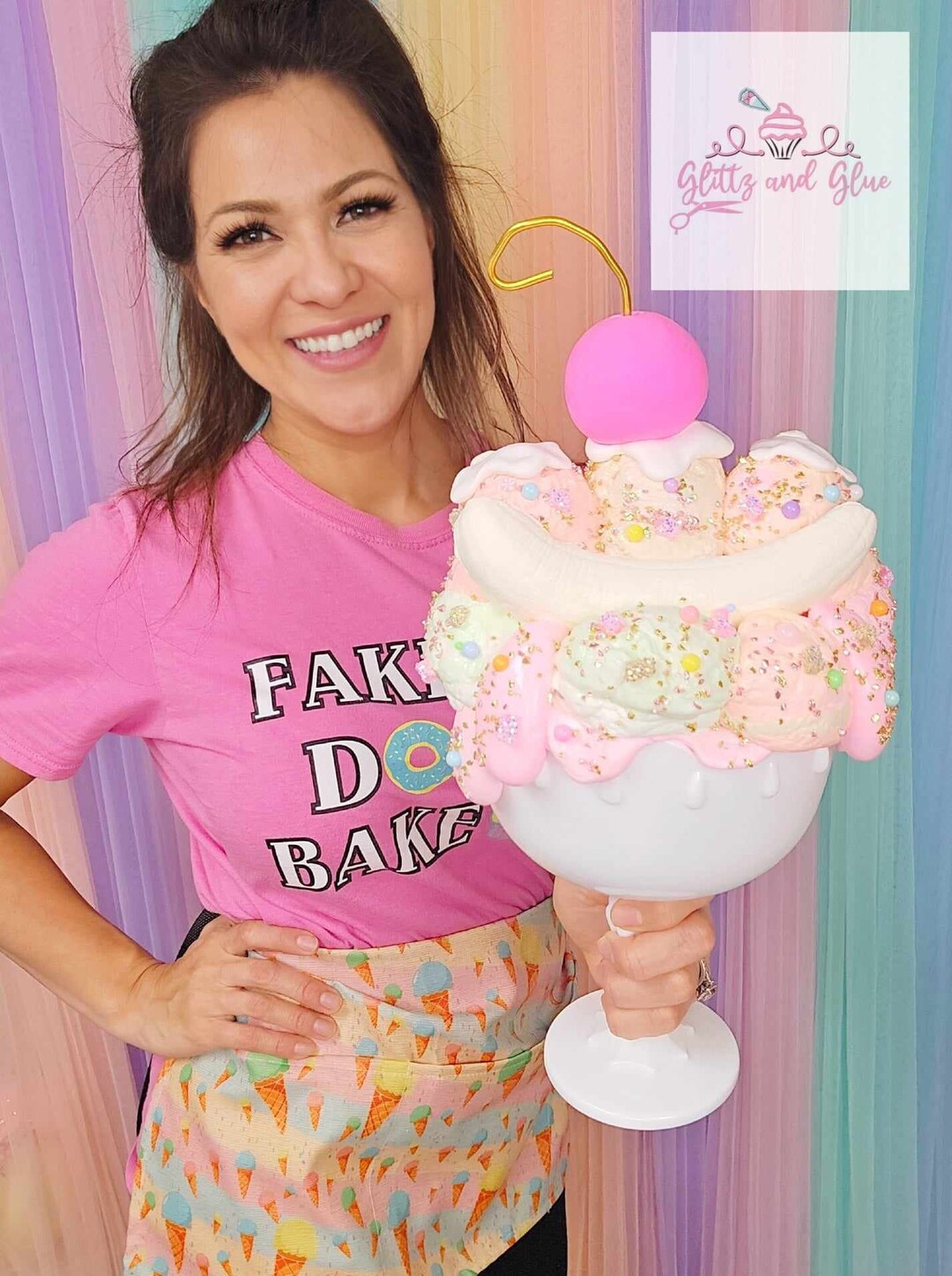 Giant Banana Split, Fake Banana Split, Fake Ice Cream, Christmas Props ...