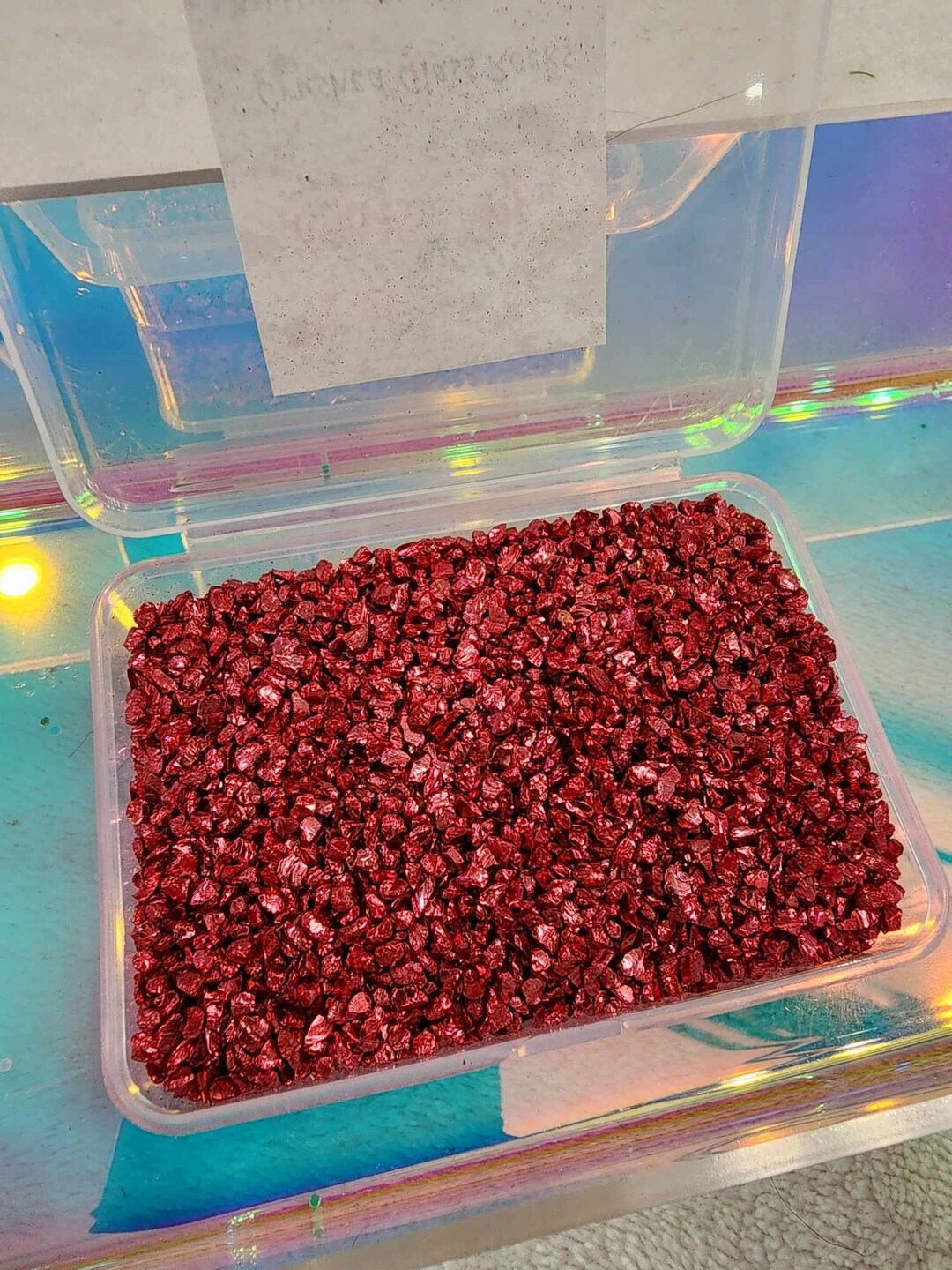 Rose Red Crushed Rocks, Crushed Glass Rocks, Fake Bake Supplies, Craft ...