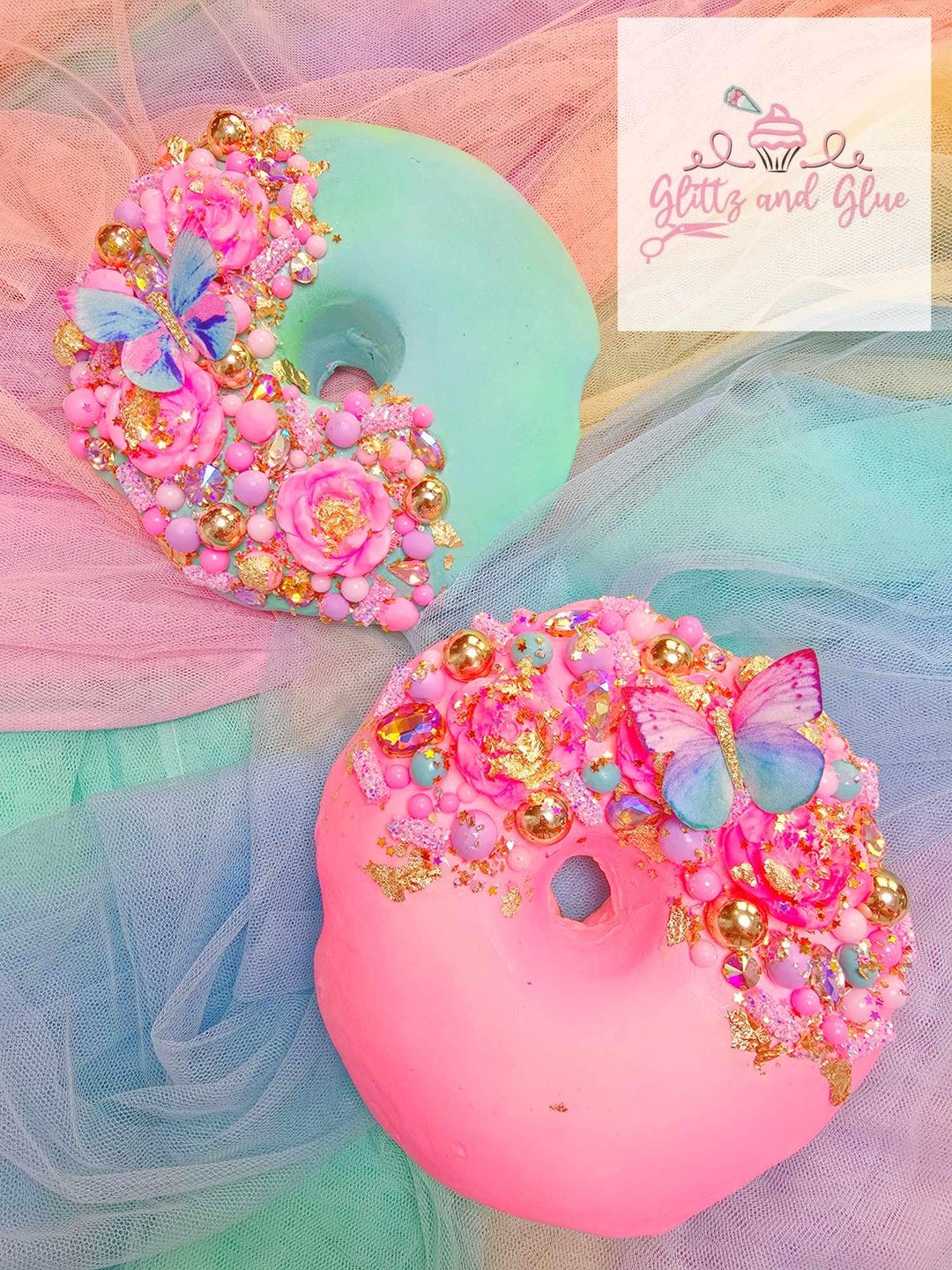 Large Donut, Spring Donut, Fake Donut, Easter Donut, Spring Decor, Baby ...