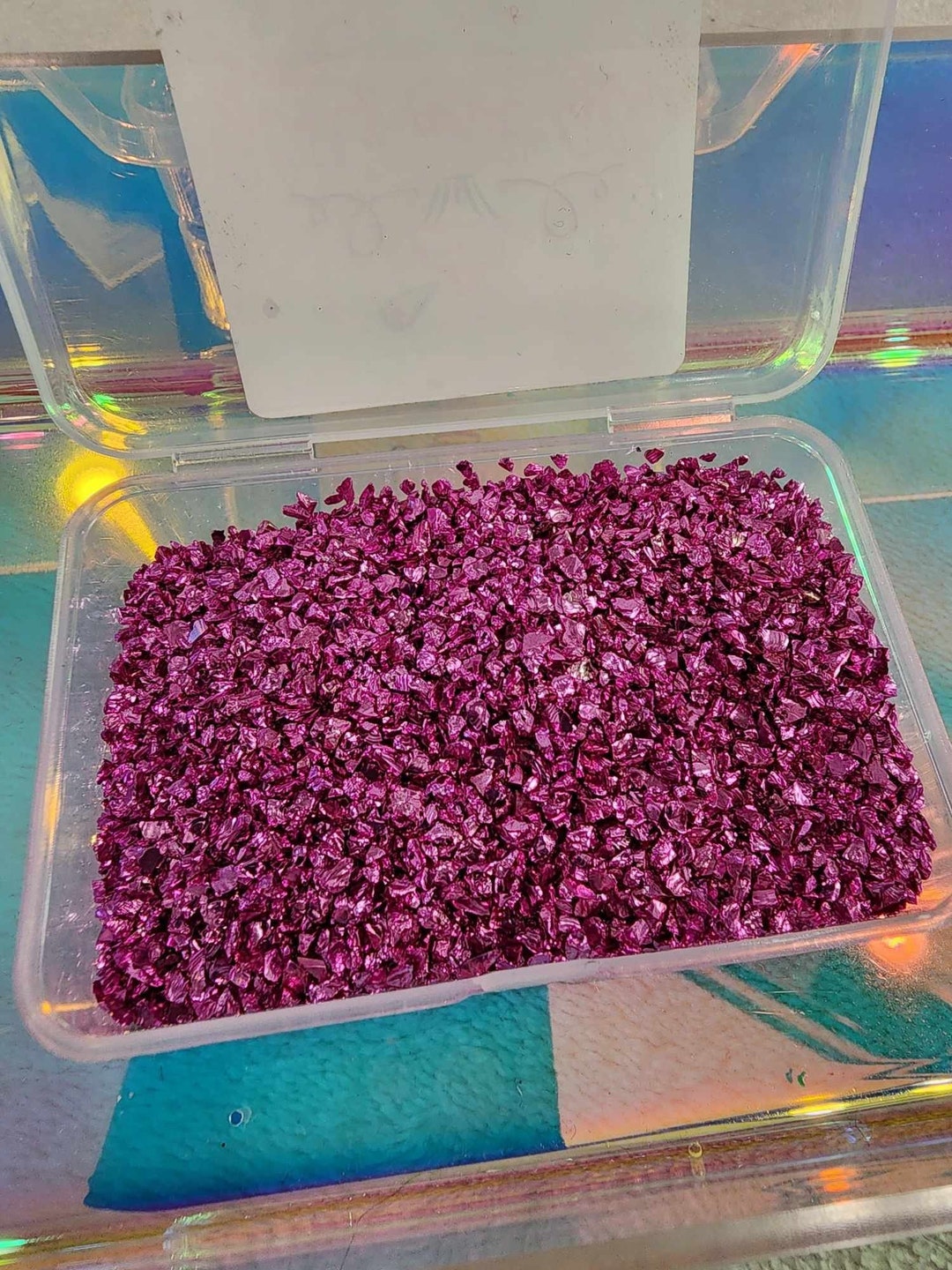 Metallic Pink Crushed Rocks, Crushed Glass Rocks, Fake Bake Supplies ...