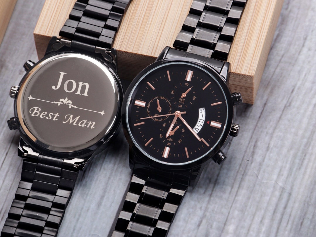 Groomsmen Proposal Gifts, Personalized Watches for Groomsmen, Engraved ...