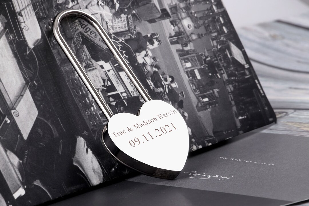 Personalized Love Lock Unique Padlock With Key Anniversary Gift for ...