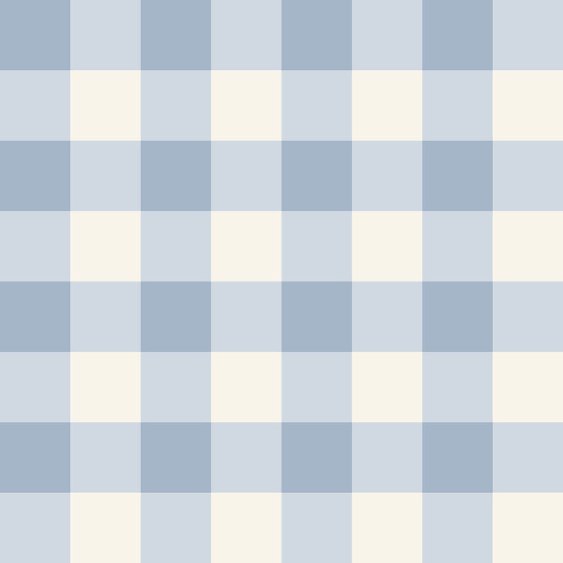 Buffalo Check - Sky Blue, Removable Wallpaper, 3 Inch Checked Plaid Pattern in Light Blue ...