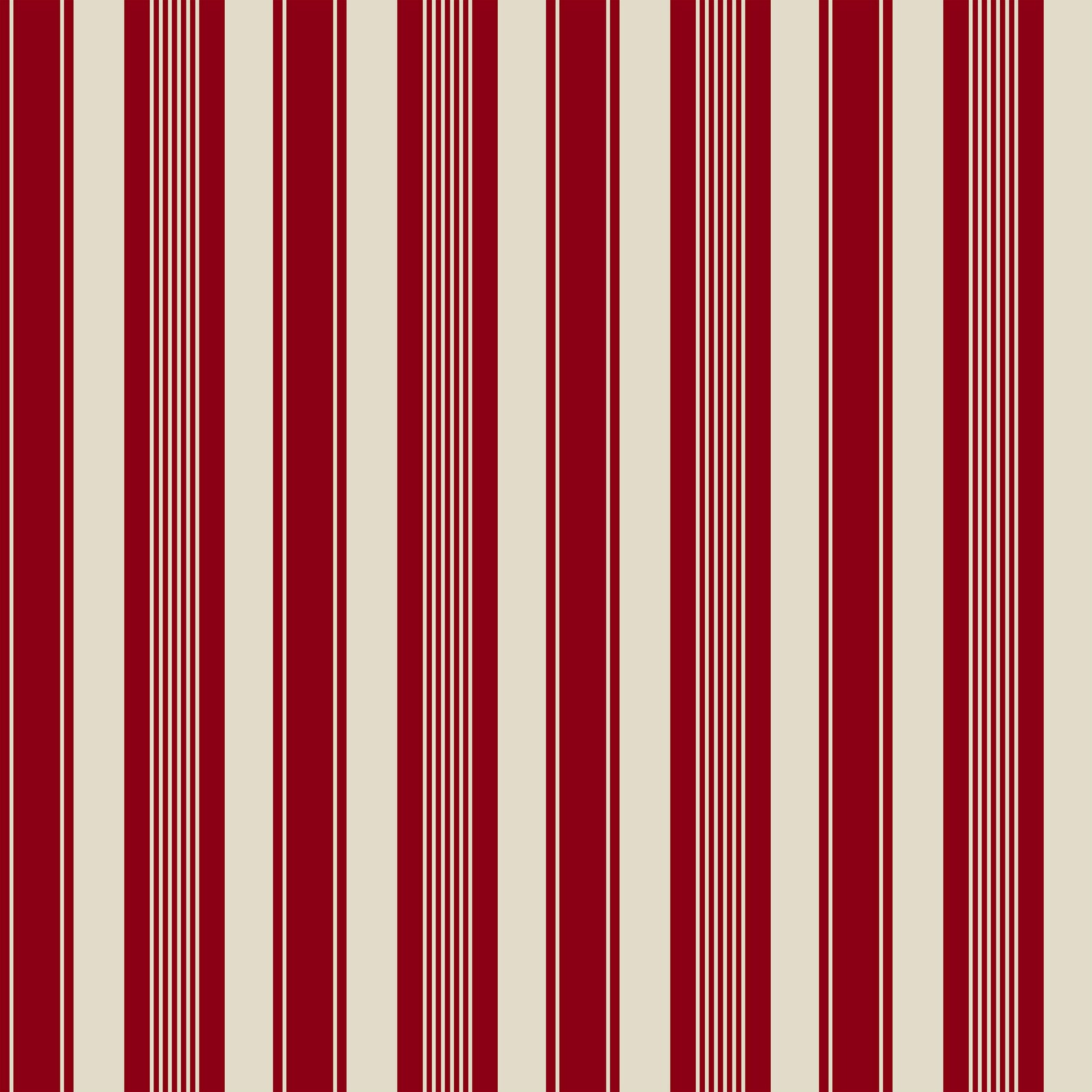 Laken Stripe - Classic Red, Traditional Stripe Removable Wallpaper, Red ...
