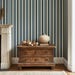 Laken Stripe - Classic Blue, Traditional Stripe Removable Wallpaper ...