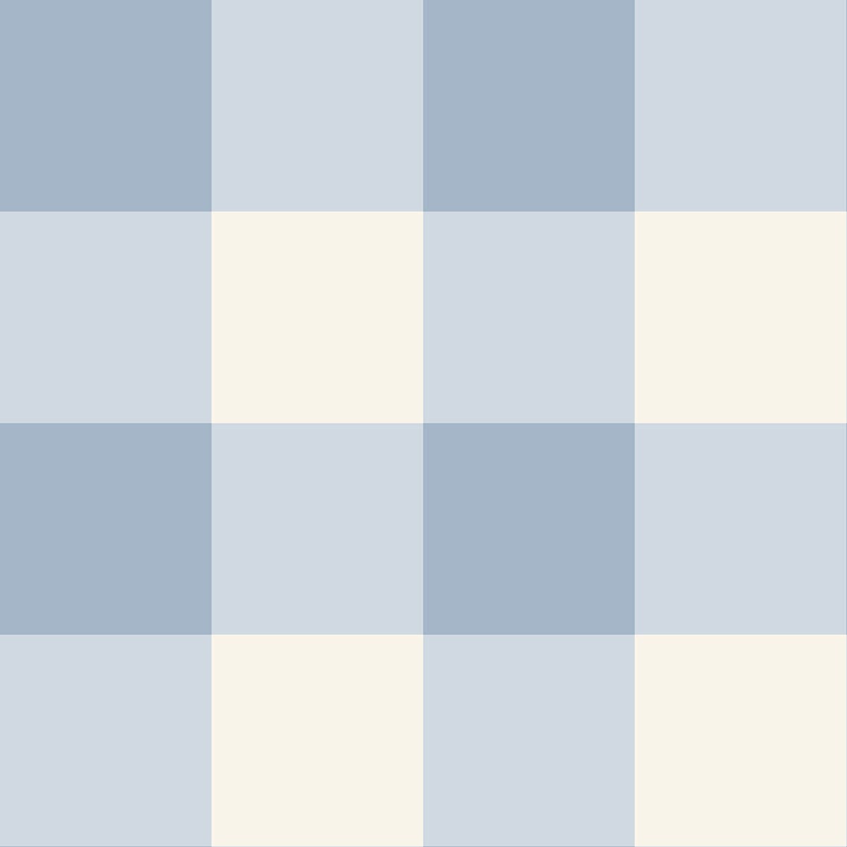 Buffalo Check - Sky Blue, Removable Wallpaper, 3 Inch Checked Plaid Pattern in Light Blue ...