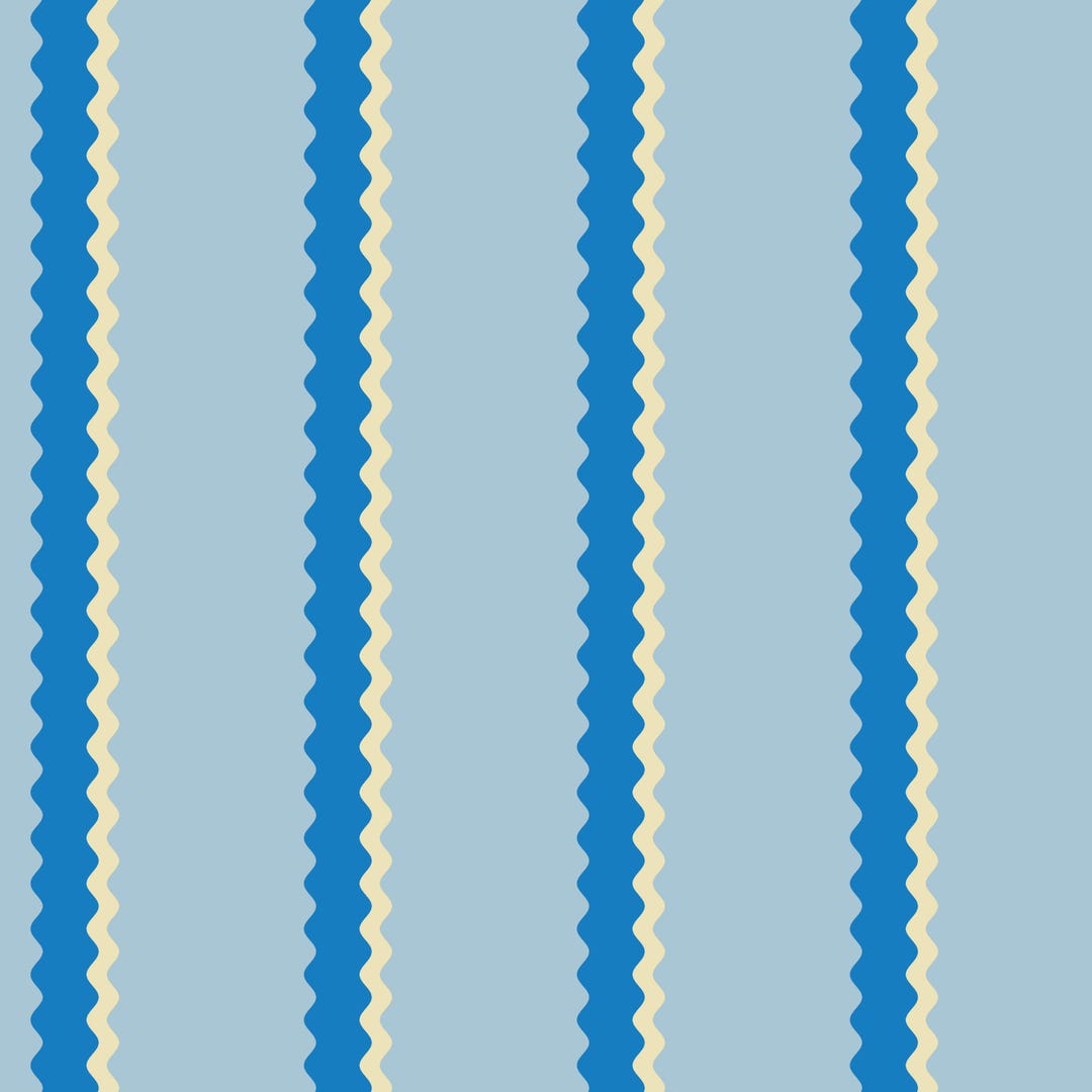 Ripple Effect - Blue - Light Blue and Cerulean Stripe Removable ...
