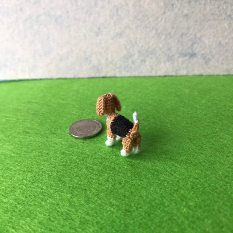 Micro beagle crochet pattern dog tiny crochet PDF INSTANT | Etsy