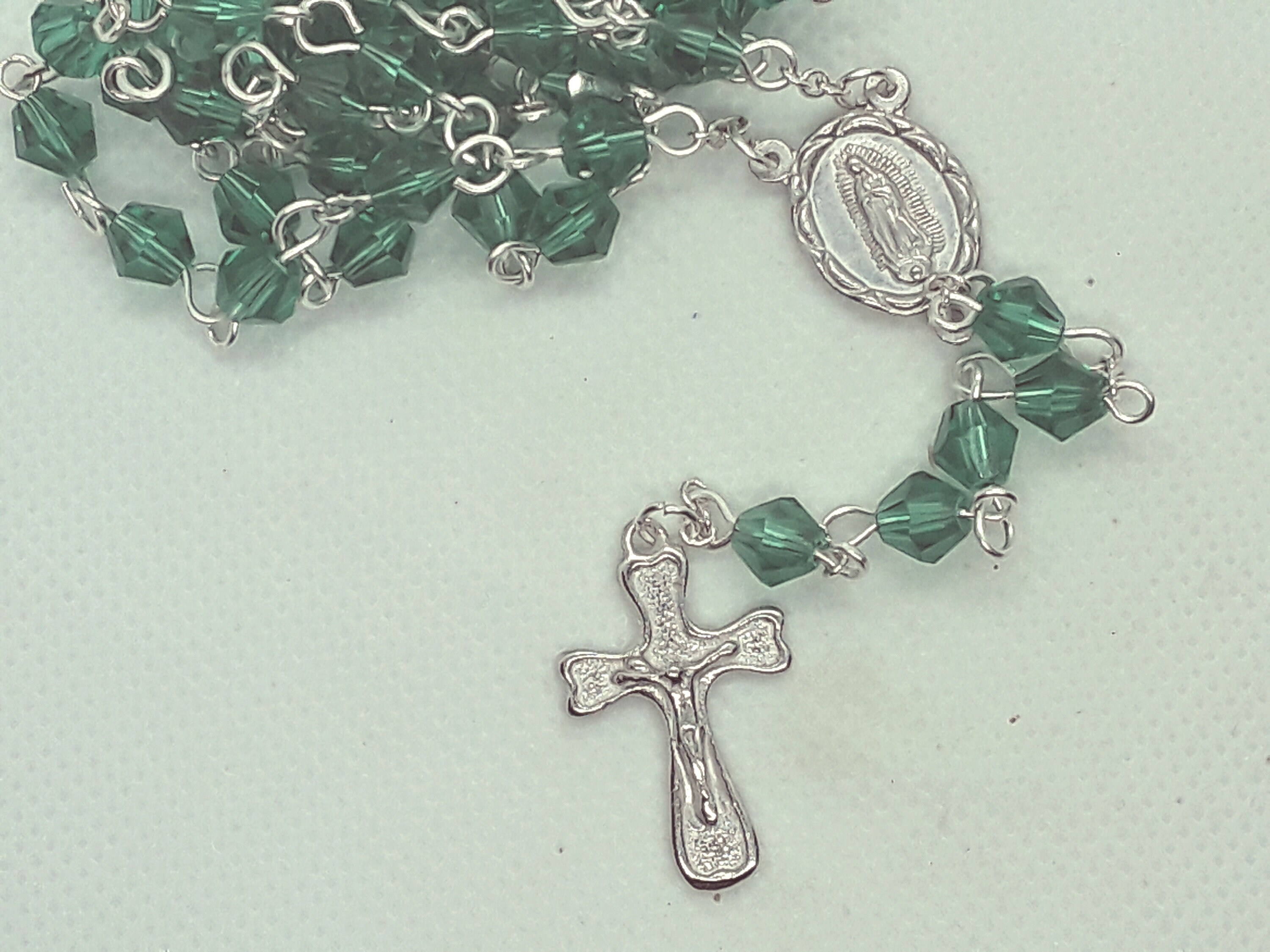 Rosarysterling Silver Birthstone Gem Crystal Our Lady of - Etsy