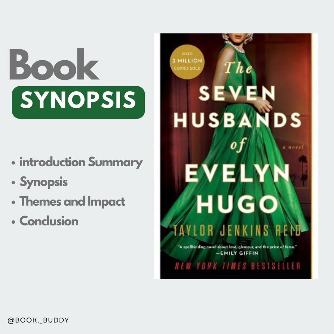 Book Summary Synopsis the Seven Husbands of Evelyn Hugo by - Etsy Canada