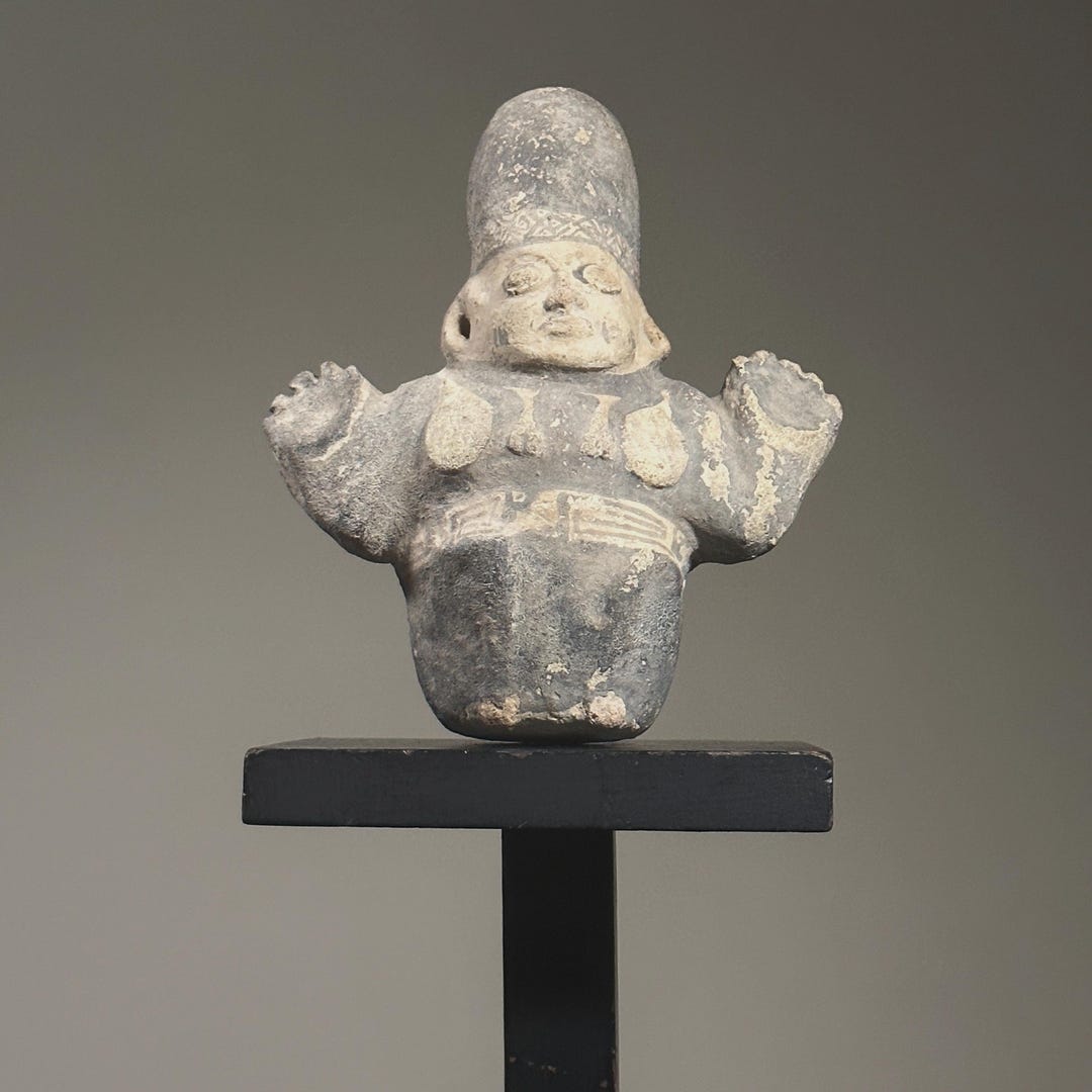 Pre-columbian Polychrome Chancay Cuchimilco Star Gazer Figure - Etsy