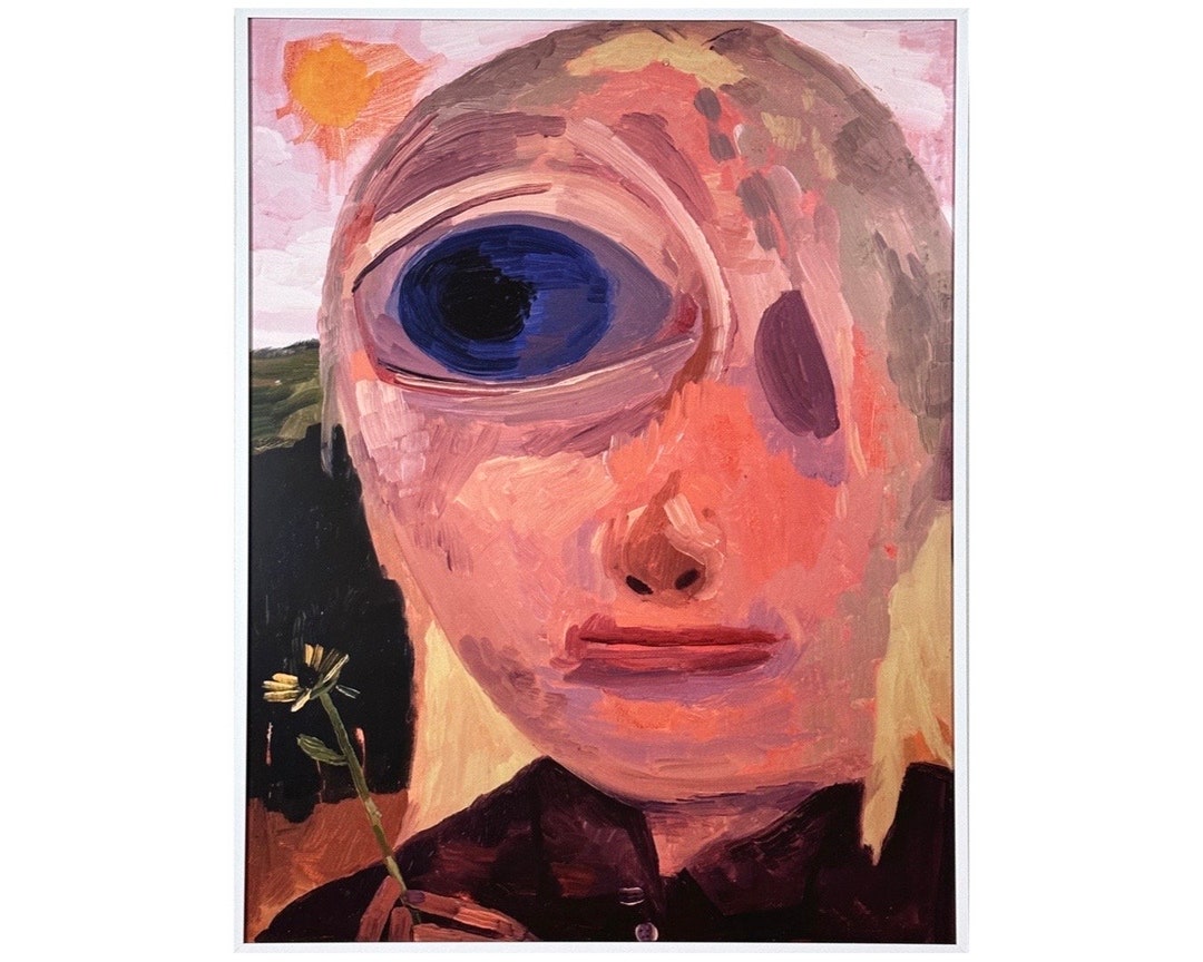 Dana Schutz (american, B. 1976) - ‘myopic’ Print, Framed/maria Lassing ...