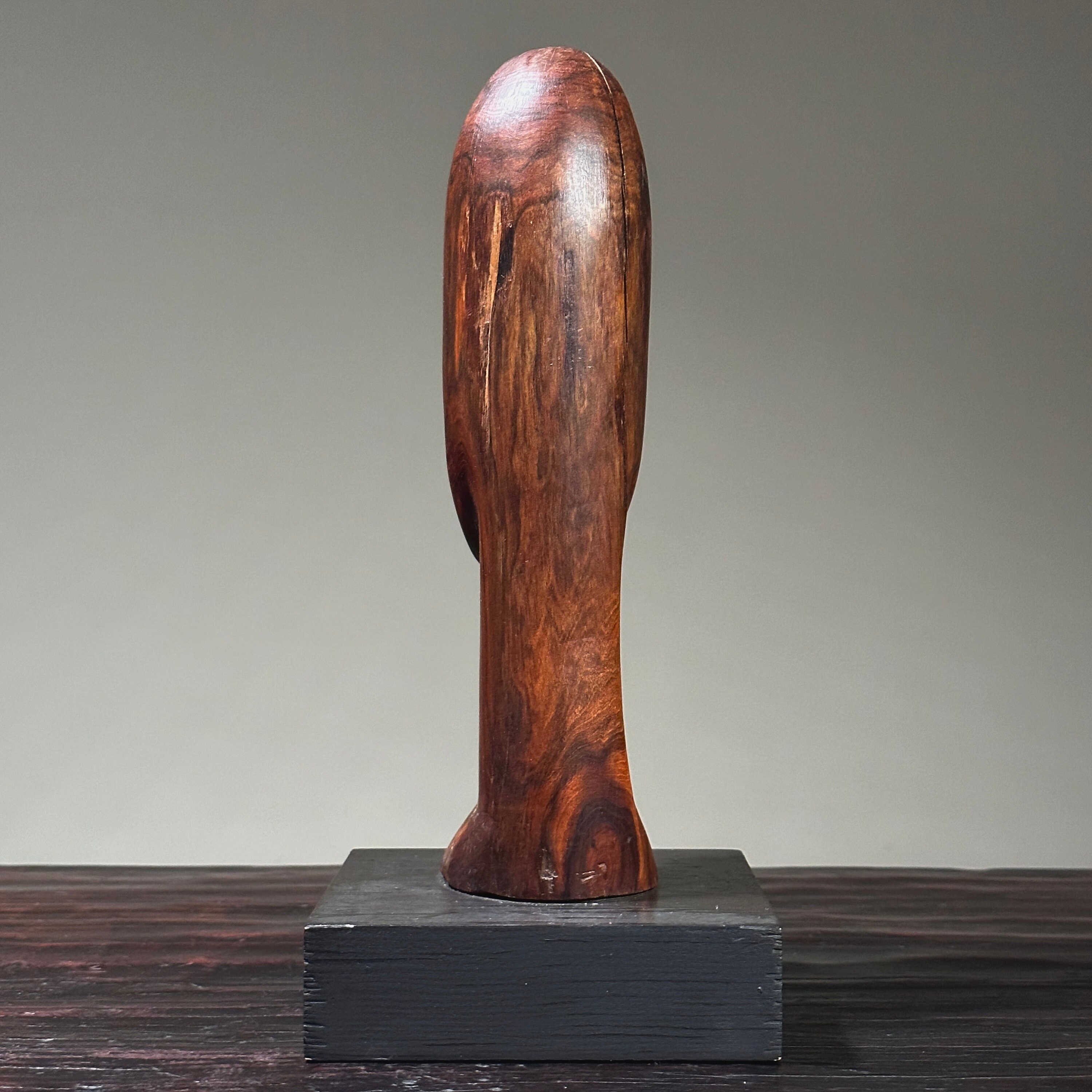 Vintage Hand Carved African Mahogany Portrait Sculpture/modigliani - Etsy
