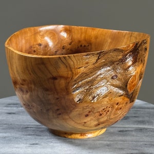 Studio Craft Turned Elm Burl Bowl, Signed/bob Stocksdale - Etsy