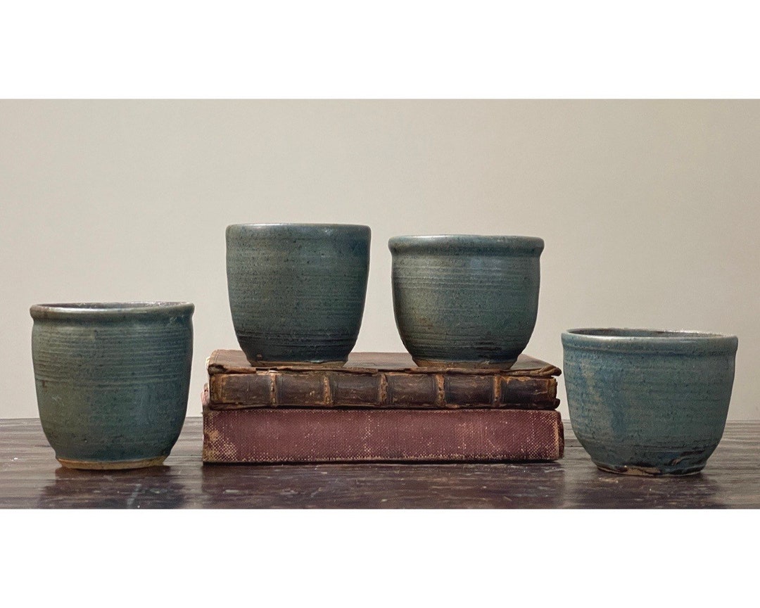 Set of 4 Vintage Studio Craft Modernist Yunomi Cups, Signed/japanese ...