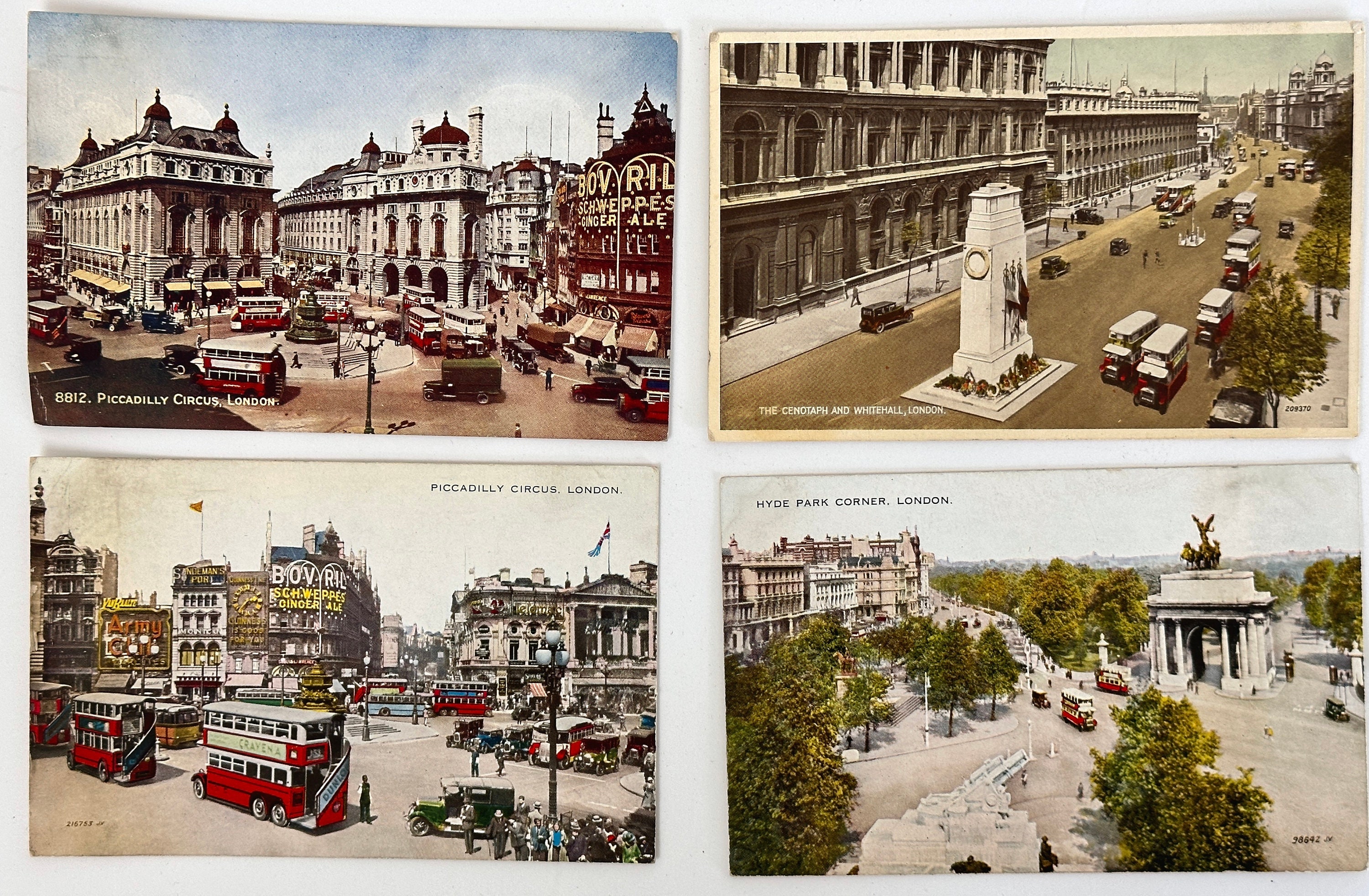 Antique 1930s London, England Unposted Postcards (set of 13)/hyde Park ...