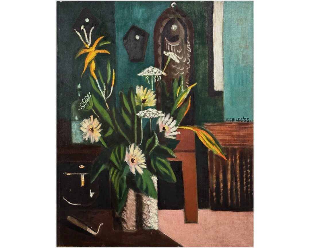 Frederick Robbins Childs Modernist Interior Still Life With - Etsy