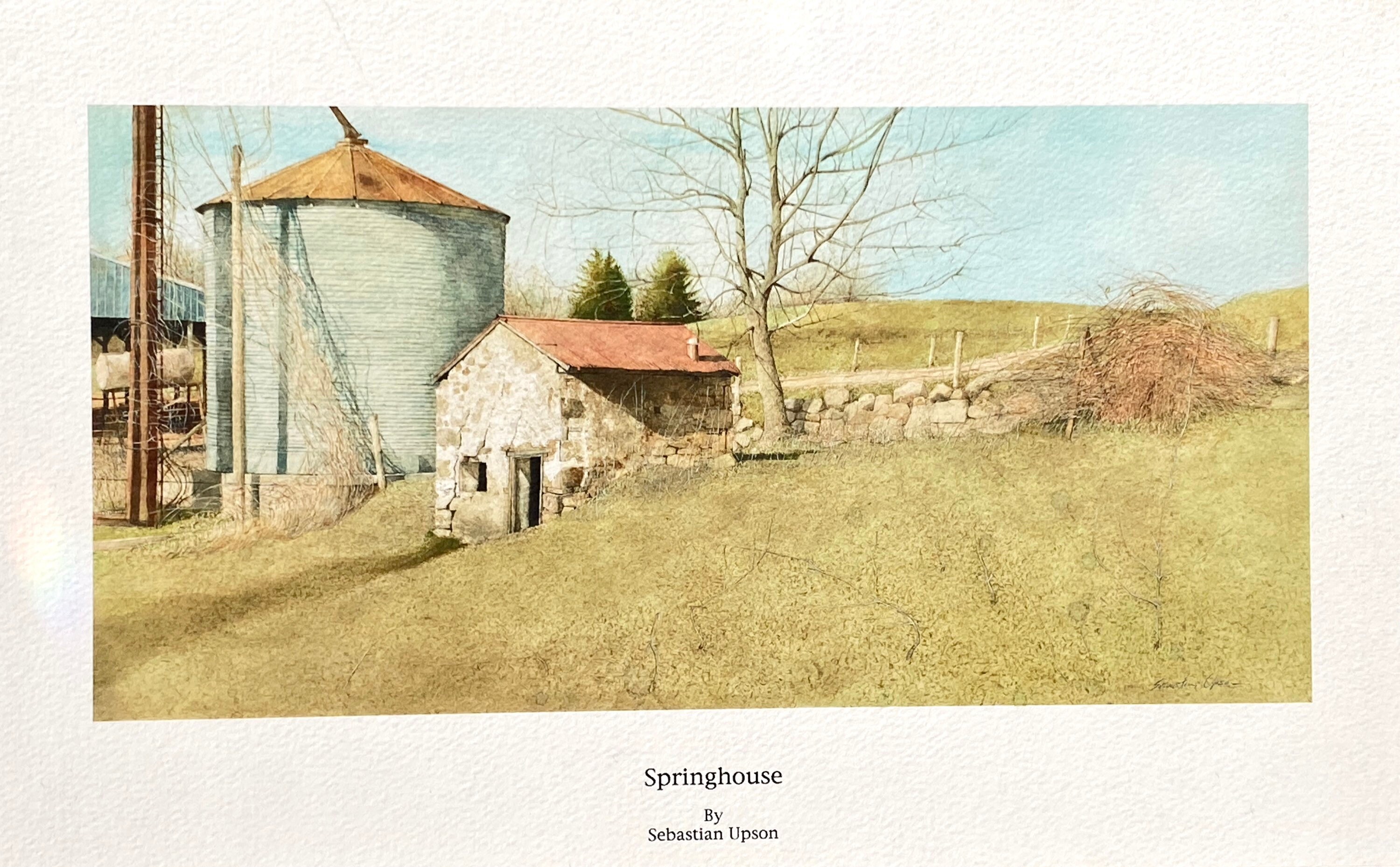 Sebastian Upson - “springhouse” Landscape Lithograph on Cold Pressed ...