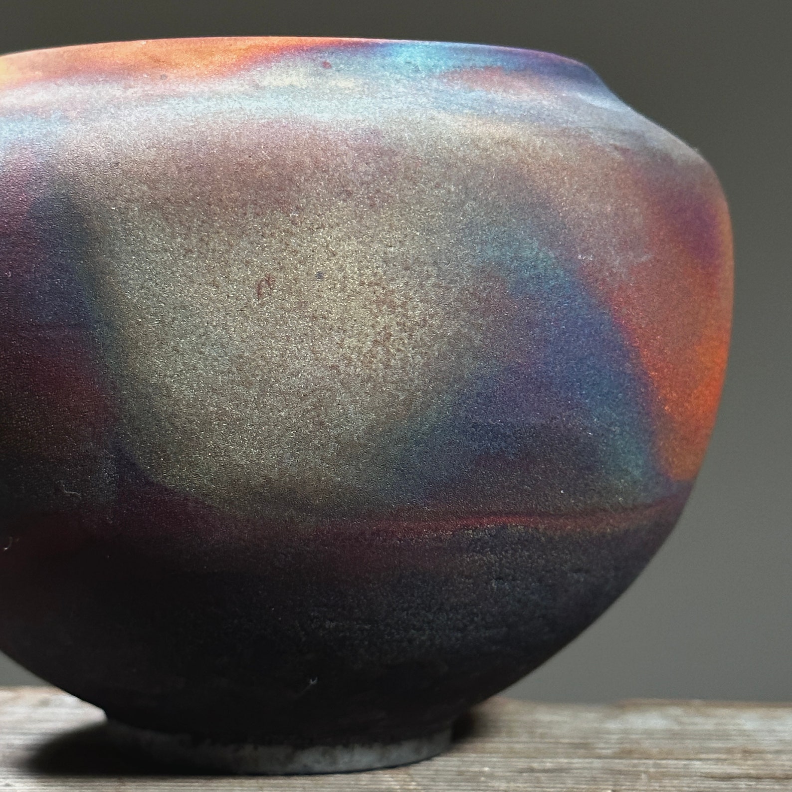 Vintage Raku Fired Stoneware Vessel, Signed - Etsy