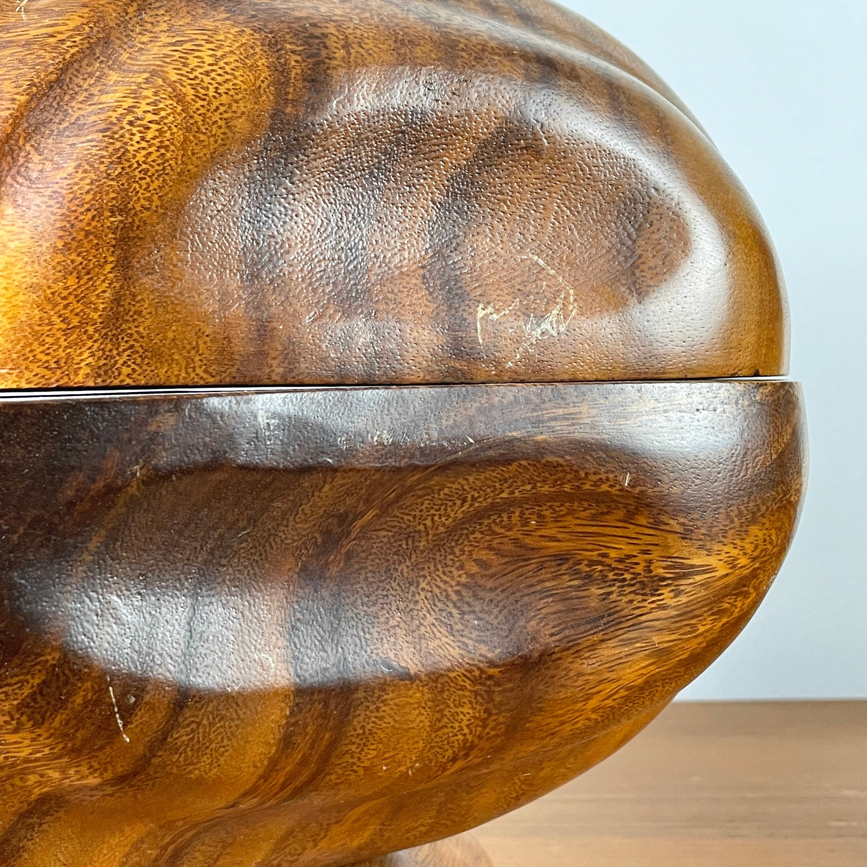 Studio Crafted Wood Clamshell Jewelry/trinket Box - Etsy