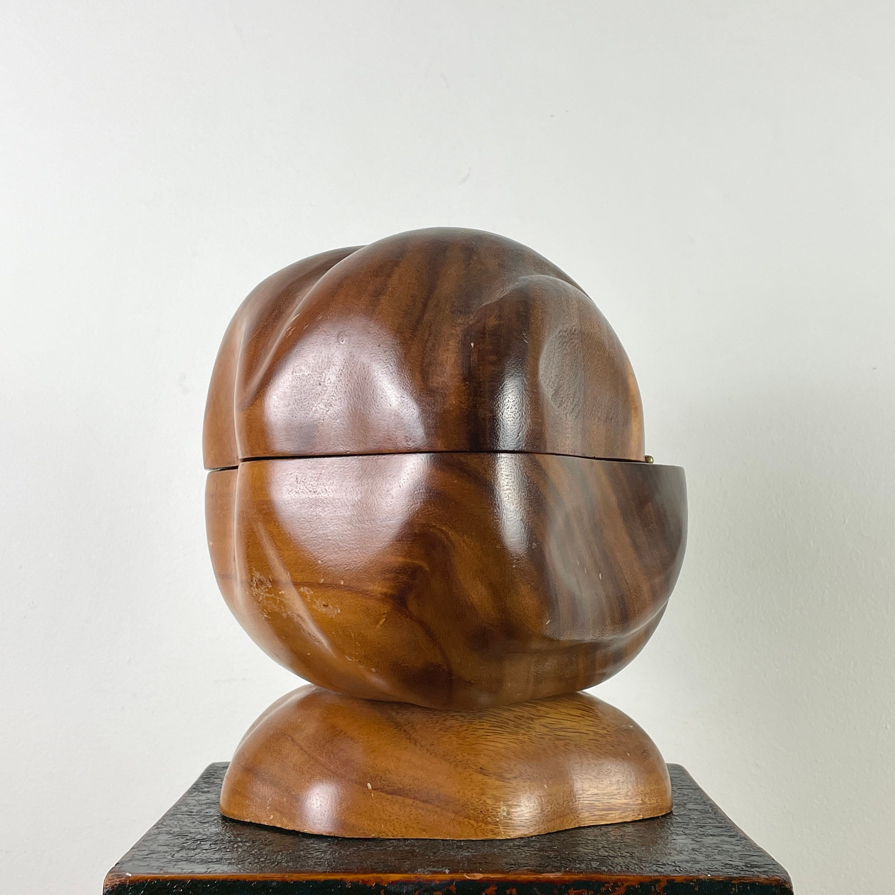 Studio Crafted Wood Clamshell Jewelry/trinket Box - Etsy