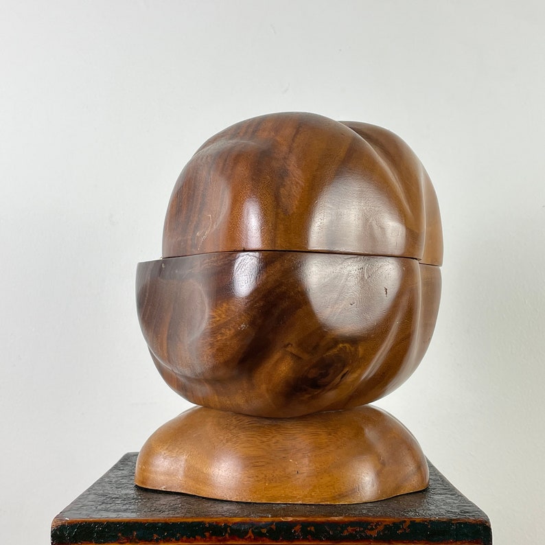 Studio Crafted Wood Clamshell Jewelry/trinket Box - Etsy