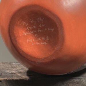 Monumental Acoma Polychrome Clay Pot by Florinda and Leland Vallo ...