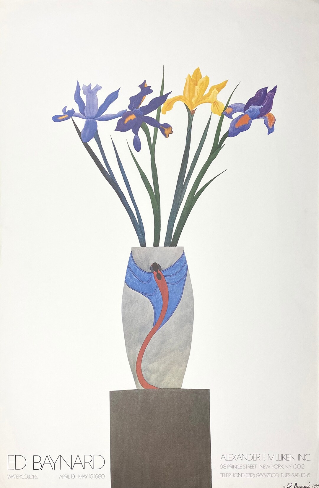 Ed Baynard - Watercolors Exhibition Lithograph (1980, Signed in Print ...