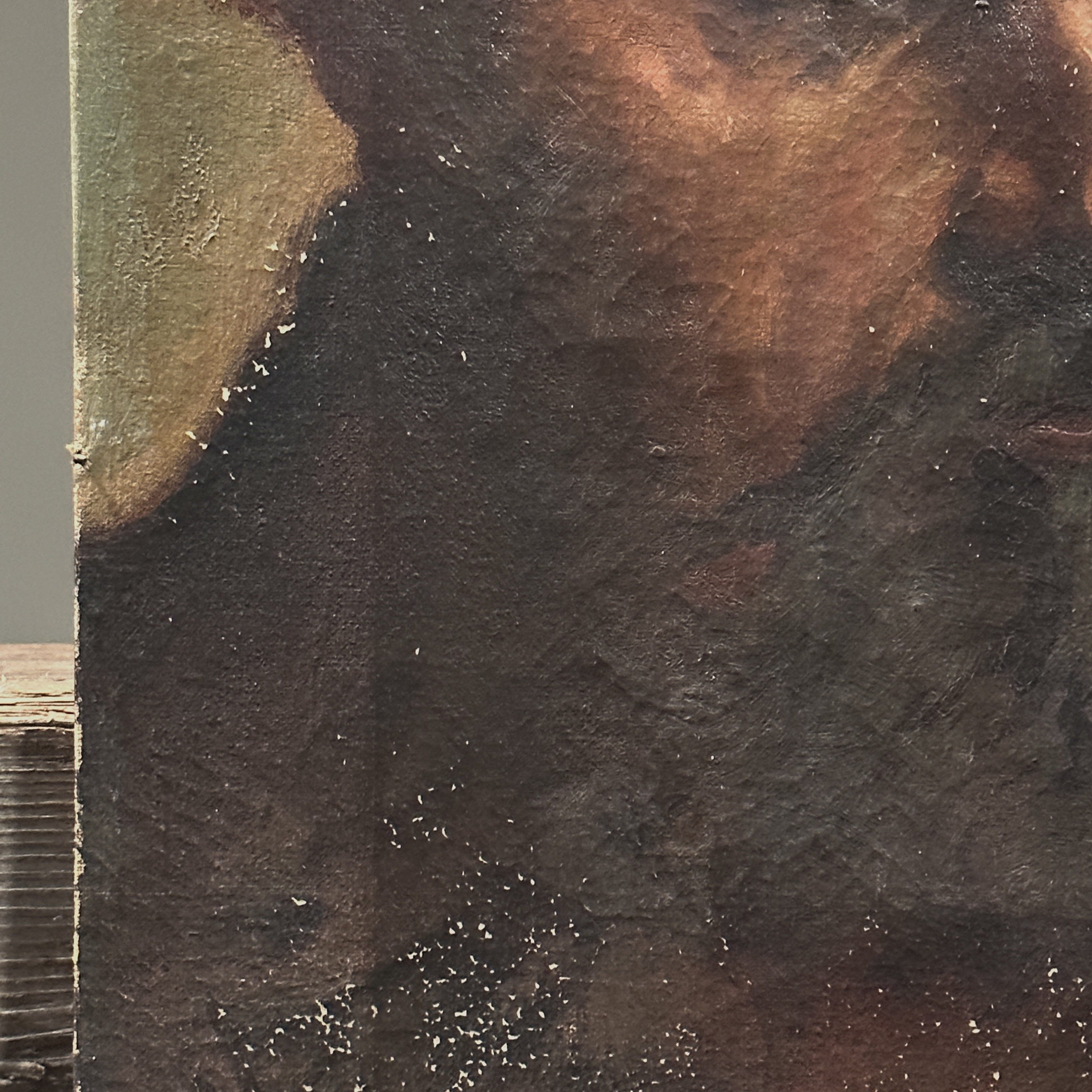 Antique 18th Century Old Masters Style Italian Portrait of Bearded Man ...