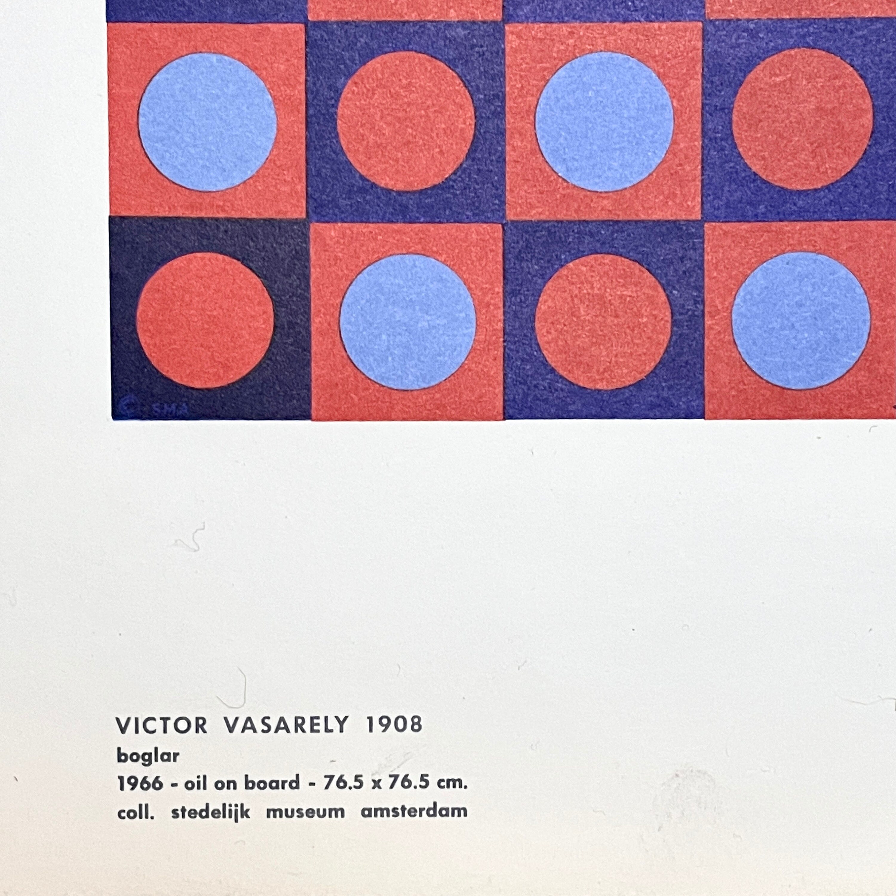 Victor Vasarely Boglar Lithograph Print ca. 1970, Stedelijk Museum ...