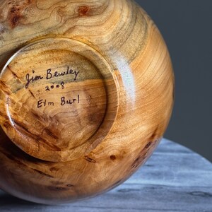 Studio Craft Turned Elm Burl Bowl, Signed/bob Stocksdale - Etsy