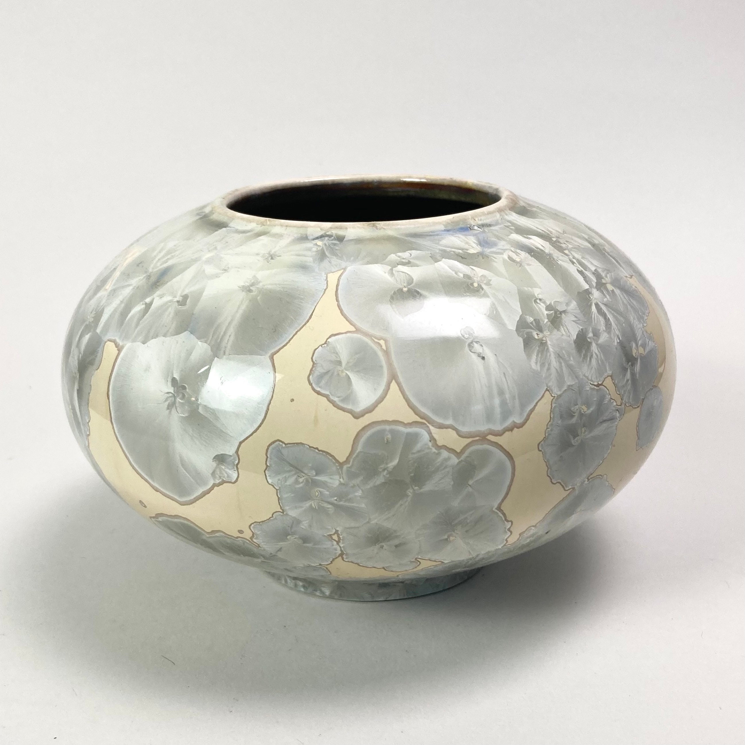 George Smyth Grey Crystalline Glaze Porcelain Vase signed - Etsy