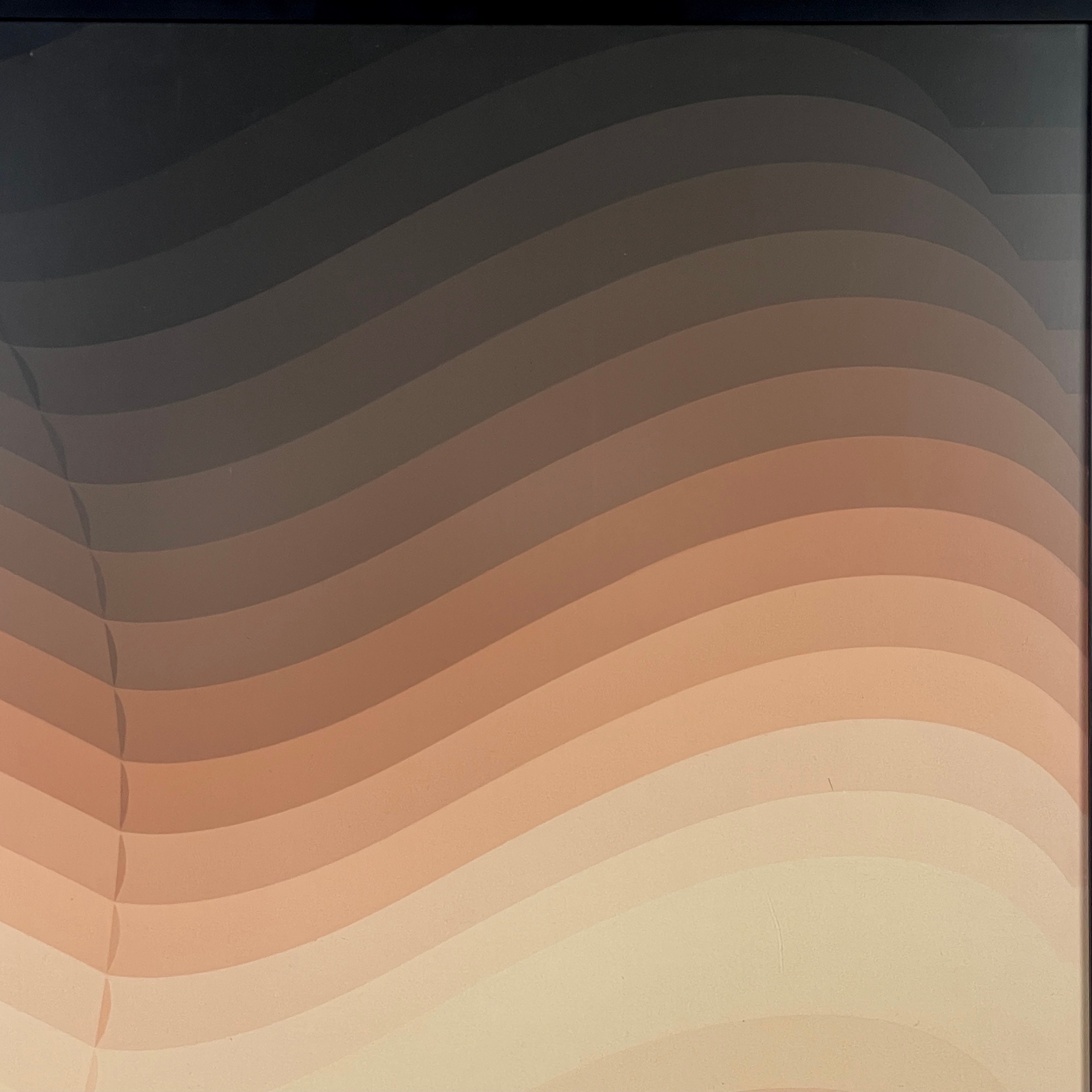 Lev Moross (russian) - “rene Russo” Serigraph (ca. 1970, Signed)/op Art ...