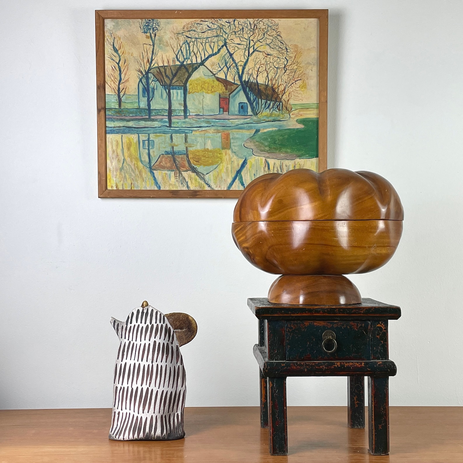 Studio Crafted Wood Clamshell Jewelry/trinket Box | Etsy