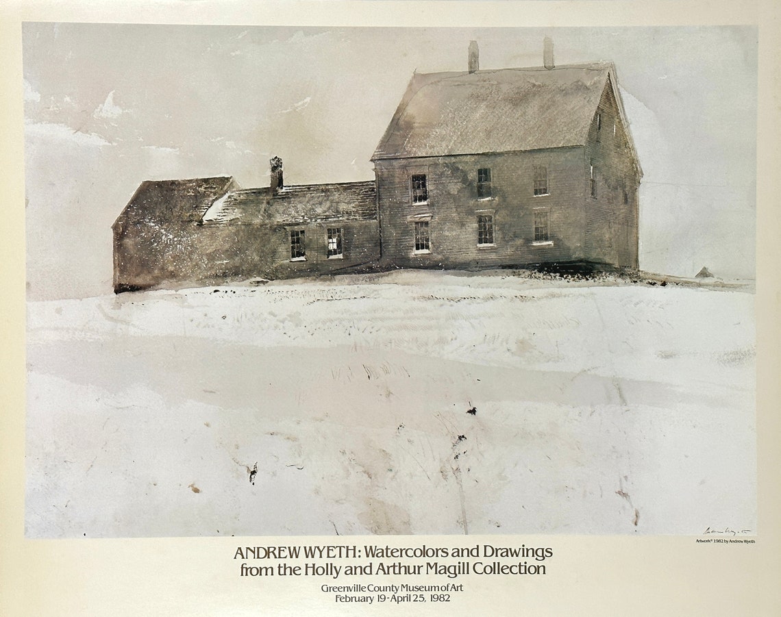 Vintage 1982 Andrew Wyeth: Watercolors and Drawing Exhibition ...