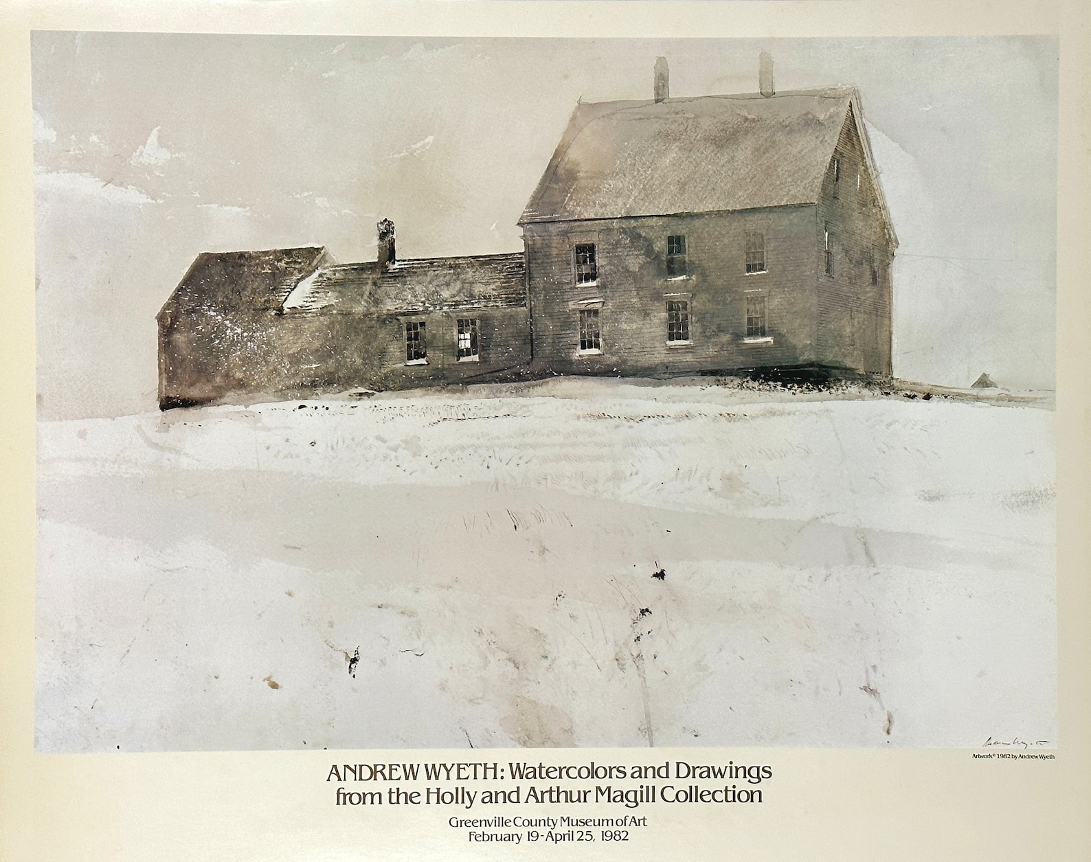 Vintage 1982 Andrew Wyeth: Watercolors and Drawing Exhibition ...