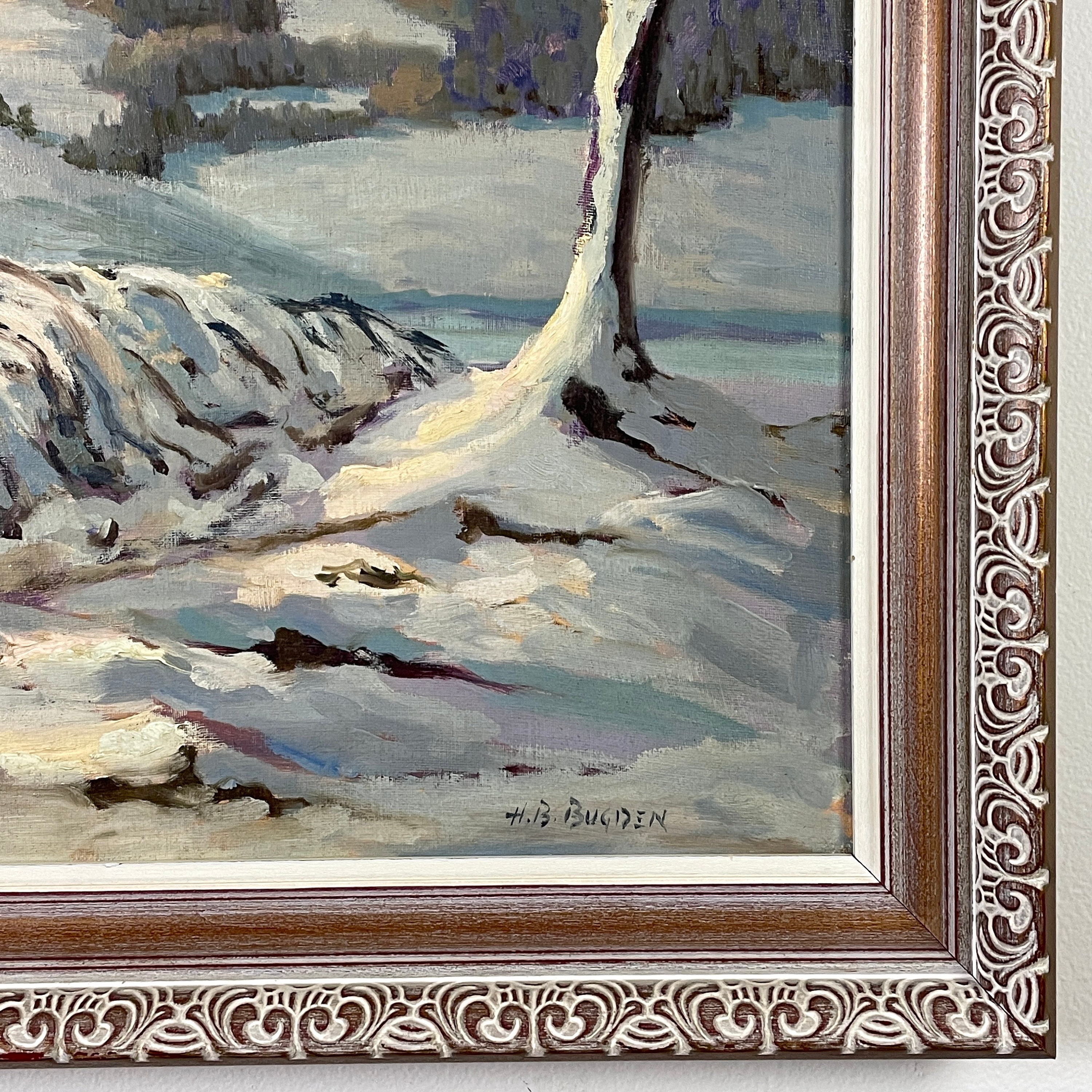 Harold Barry Bugden (canadian, 1914-1985) - Impressionist Winter ...