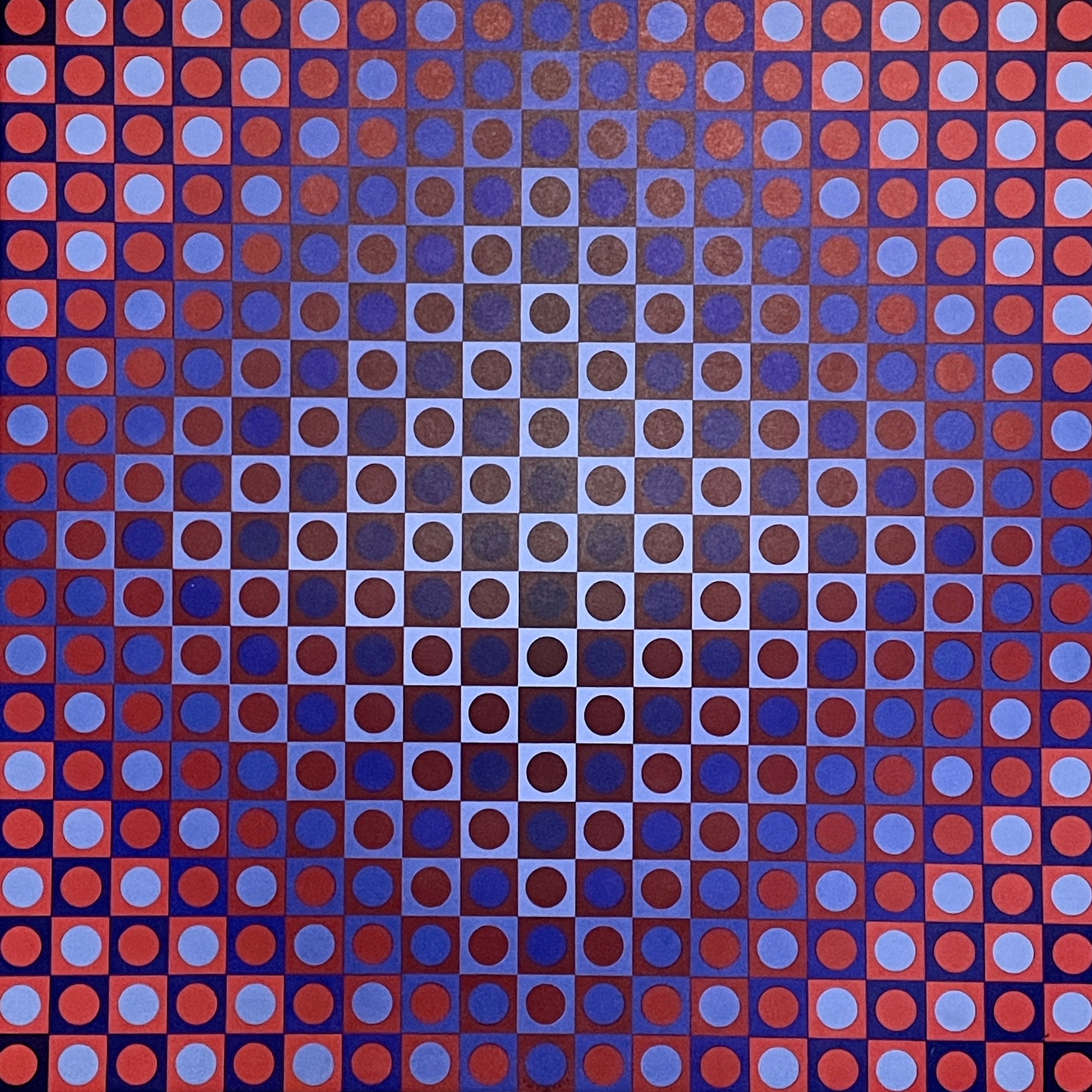 Victor Vasarely Boglar Lithograph Print ca. 1970, Stedelijk Museum ...