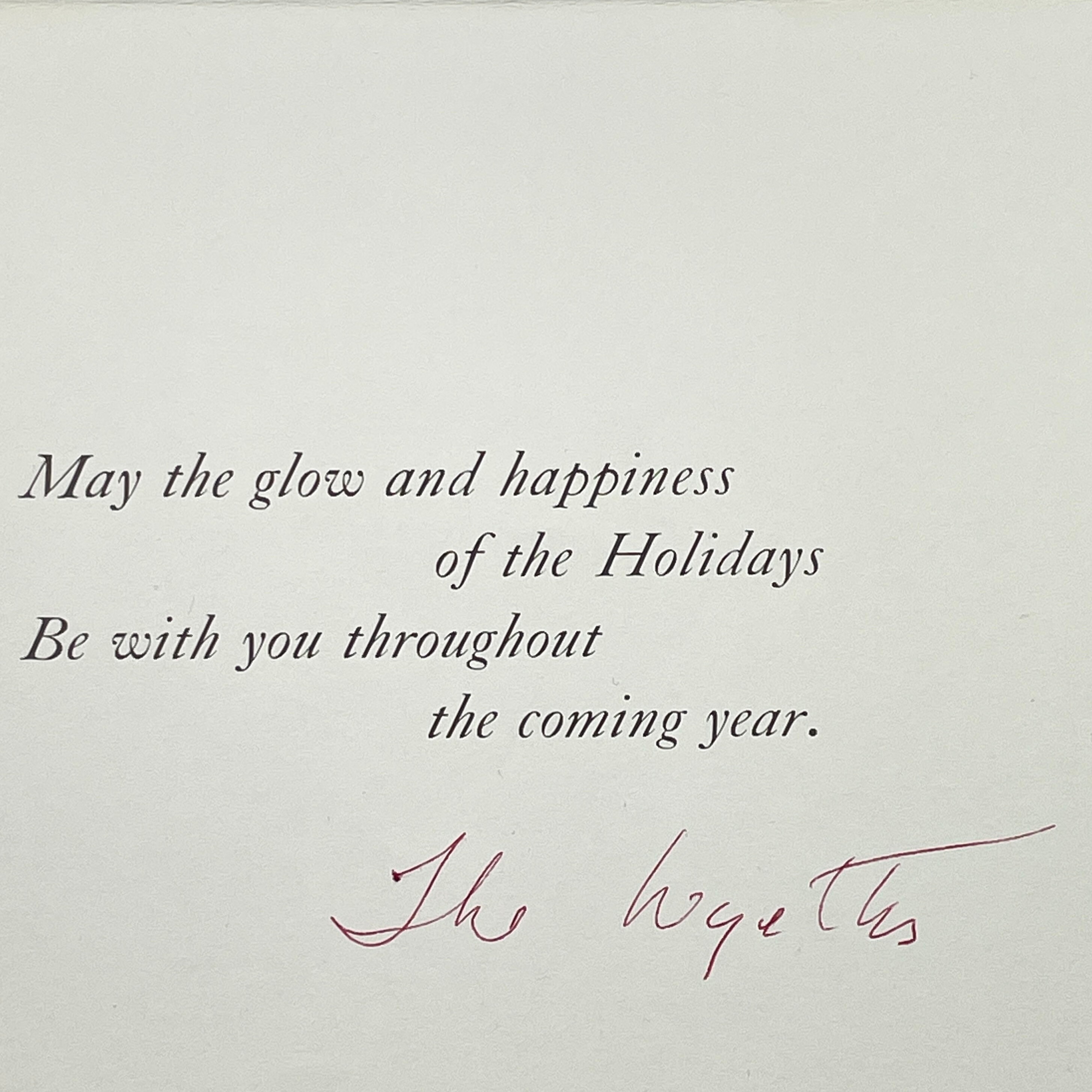 Andrew Wyeth Signed Family Christmas Card (signed “the Wyeths”) - Etsy