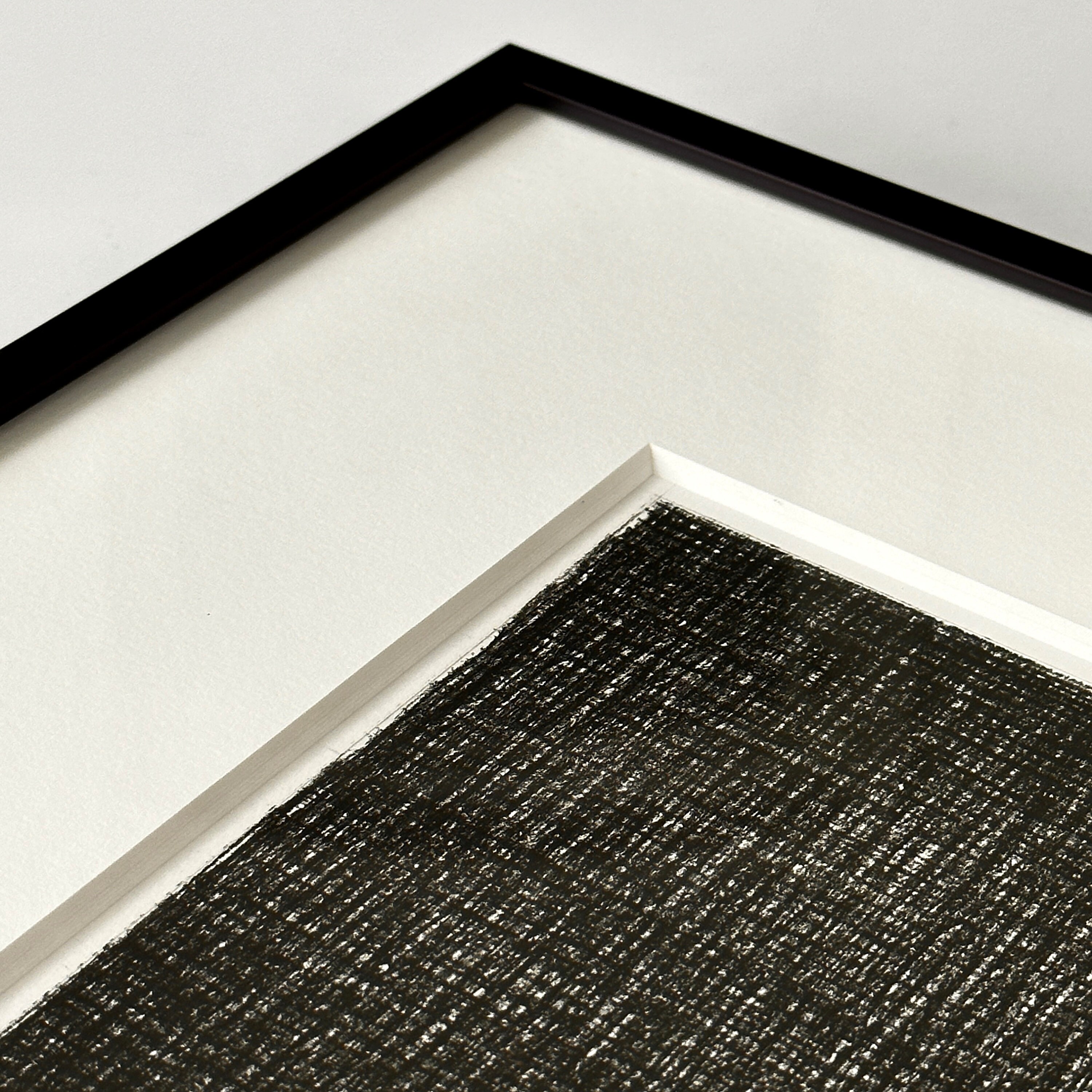 Minimalist four Squares Charcoal Drawing on Paper Framed - Etsy