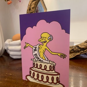 Happy Birthday Mr Smithers simpsons Greeting Card - Etsy