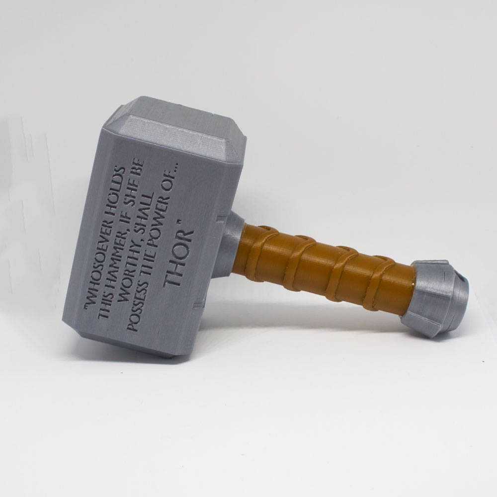 Thor Hammer Baby Rattle Cosplay Birthday Gift Nursery | Etsy Canada