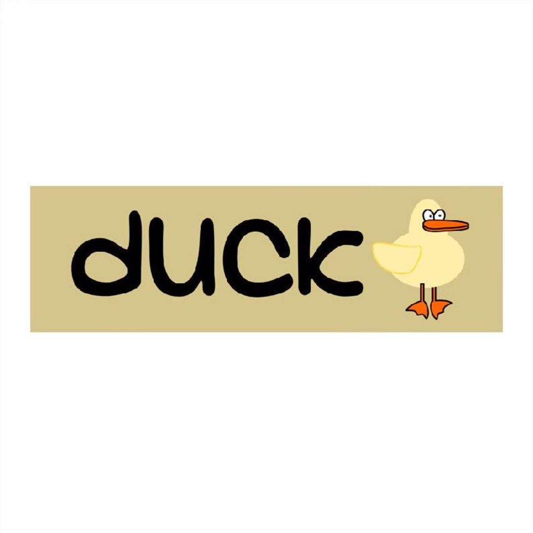 Duck Bumper Sticker - Etsy