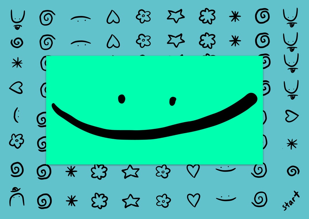 Smiley Bumper Sticker - Etsy