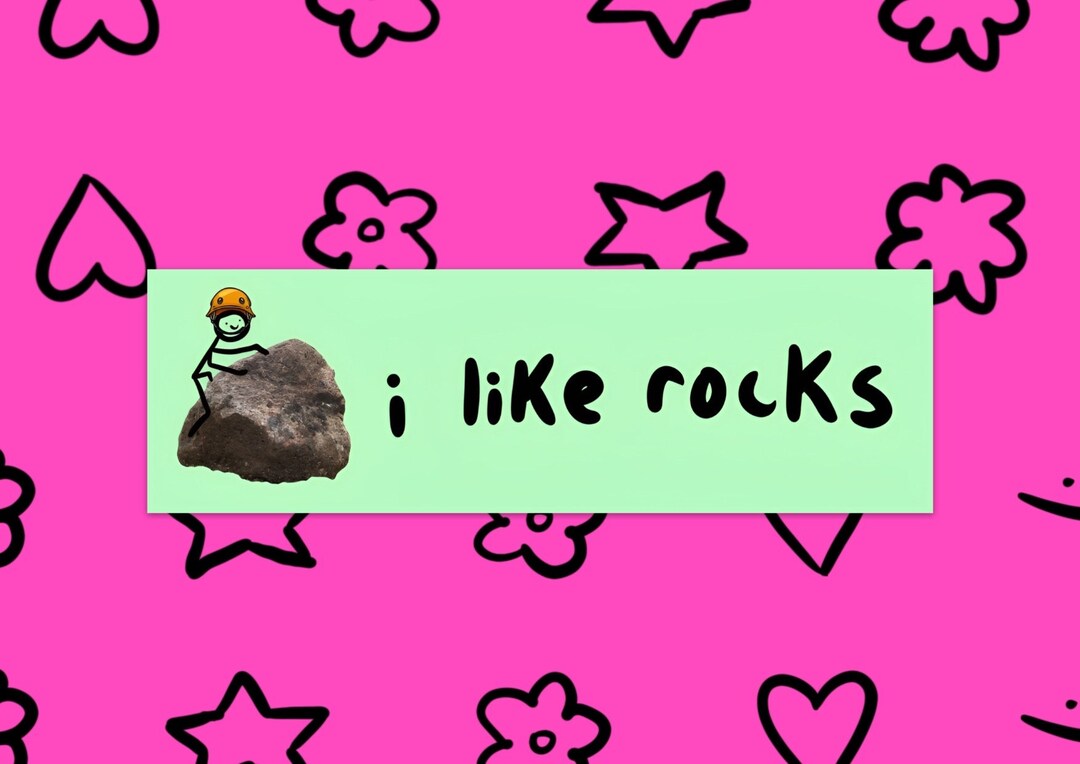 I Like Rocks Bumper Sticker - Etsy