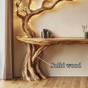 Narrow Floating Live Edge Side Table With Live Edge Table Entryway ...