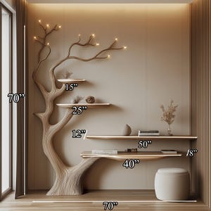 Unique Console Table Style Desk Crafted From Natural Tree Trunks ...