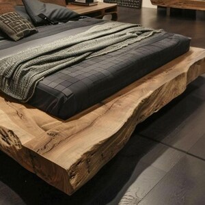 Rustic Wood Bed Frame Queen, Rustic Bedroom Furniture, Reclaimed Wood ...